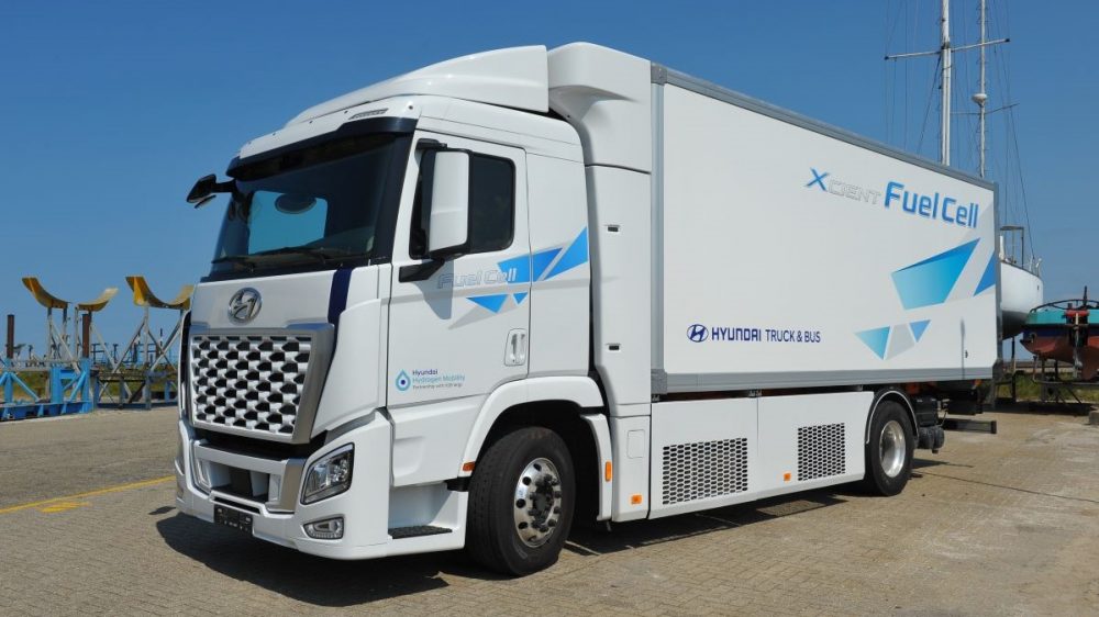 Hyundai XCIENT Fuel Cell alimentat cu hidrogen a fost prezentat Olanda
