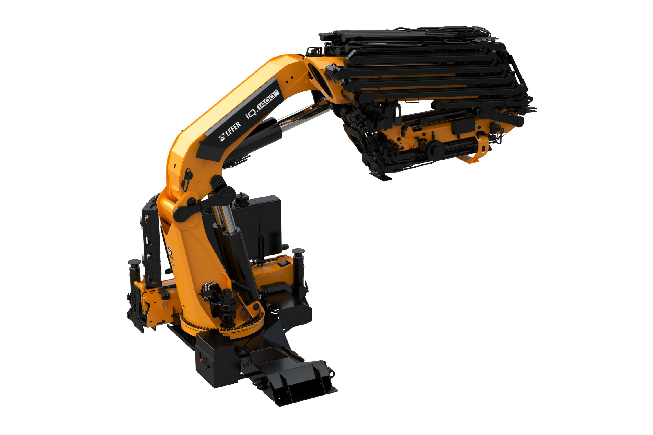 EFFER IQ.1400 HP, noua macara de încărcare din gama 135 tm de la Hiab