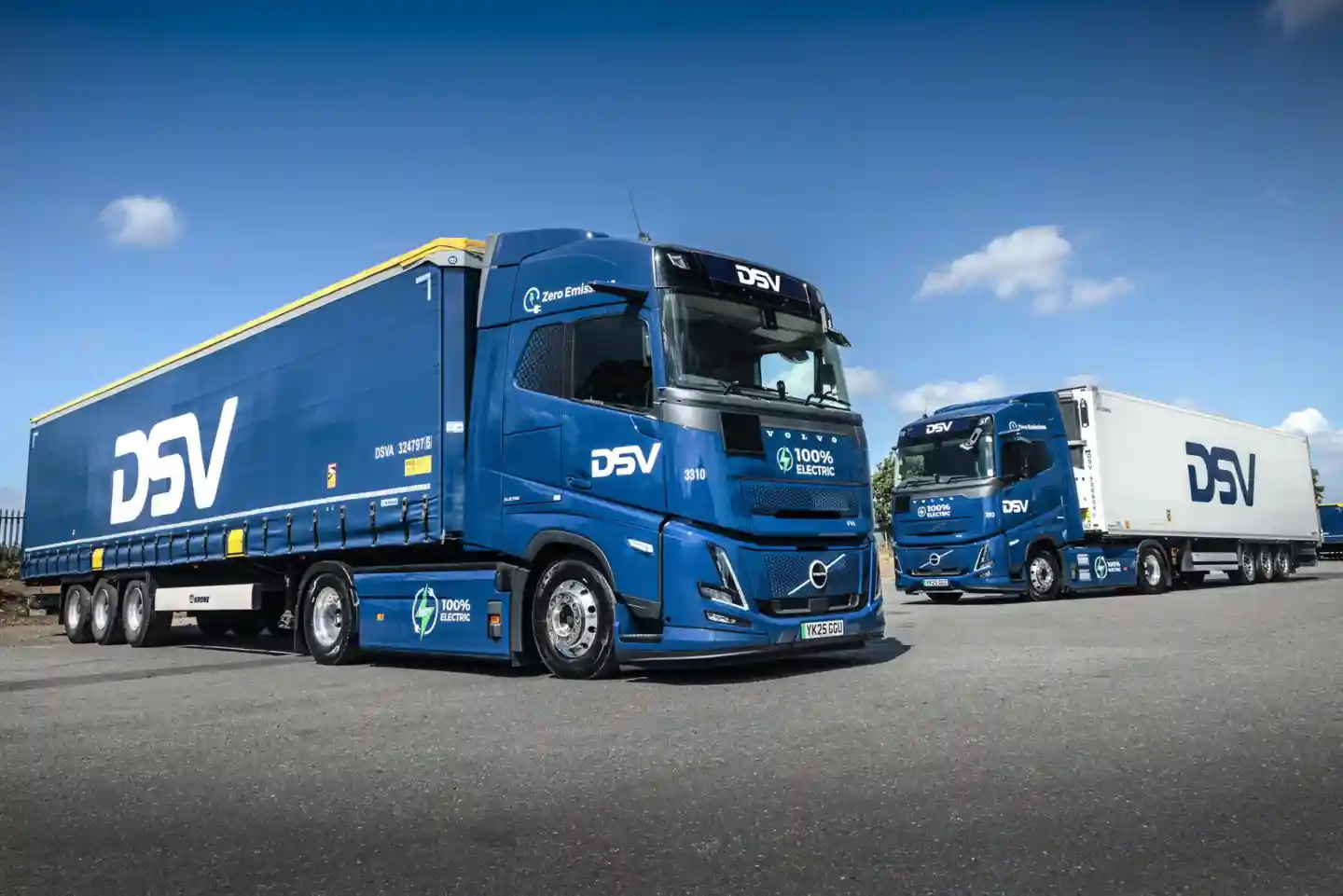 DSV introduce primele Volvo FH Aero Electric în Marea Britanie